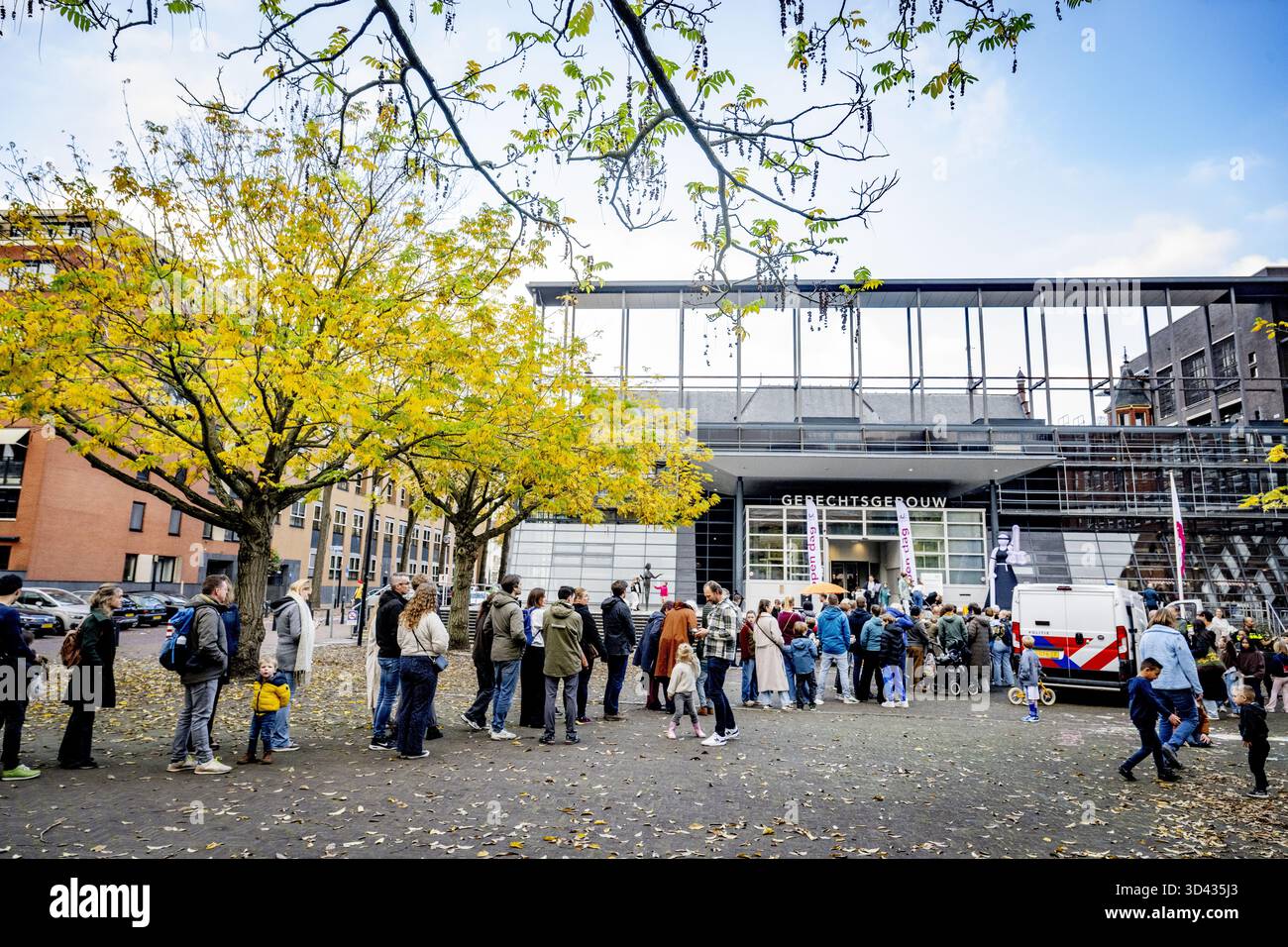 UTRECHT - Crowds during the open day at the Utrecht courthouse, where ...