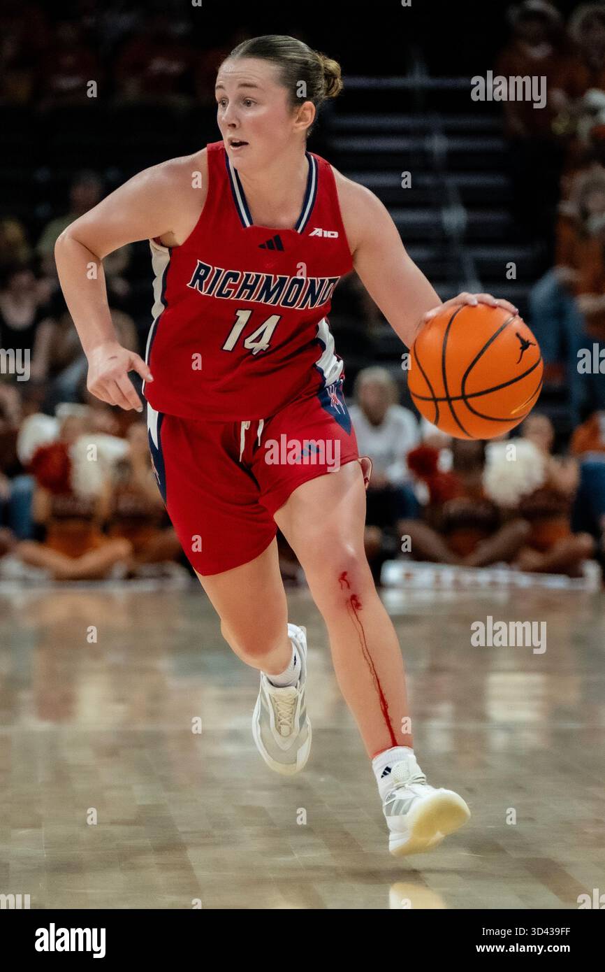 Nov 7 , 2025. Ally Sweeney (14) of the Richmond Spiders in action vs ...