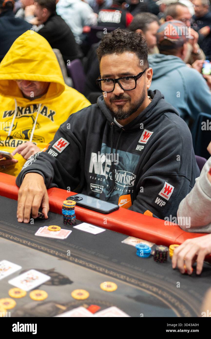 Moundir Zoughari attends 'Winamax Poker Tour 2025-2026' event at Paris ...