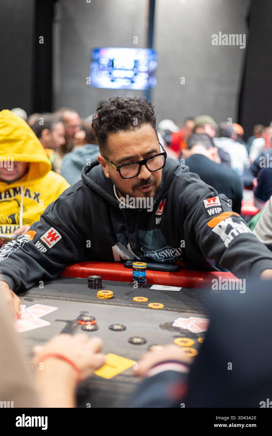 Moundir Zoughari attends 'Winamax Poker Tour 2025-2026' event at Paris ...