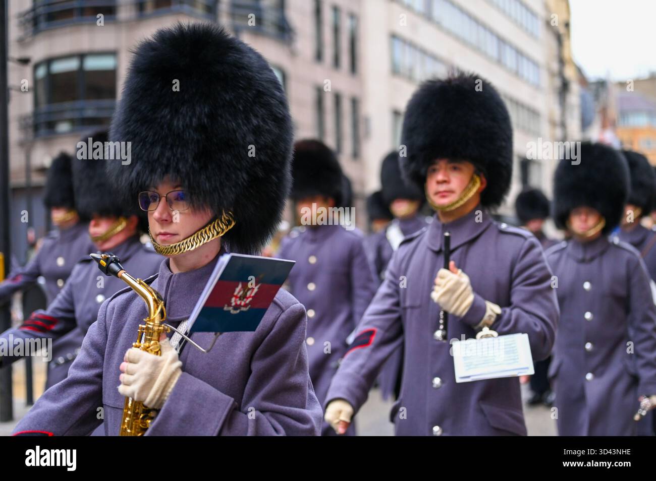 London, United Kingdom. 8 November 2025. Paraders take part in the ...