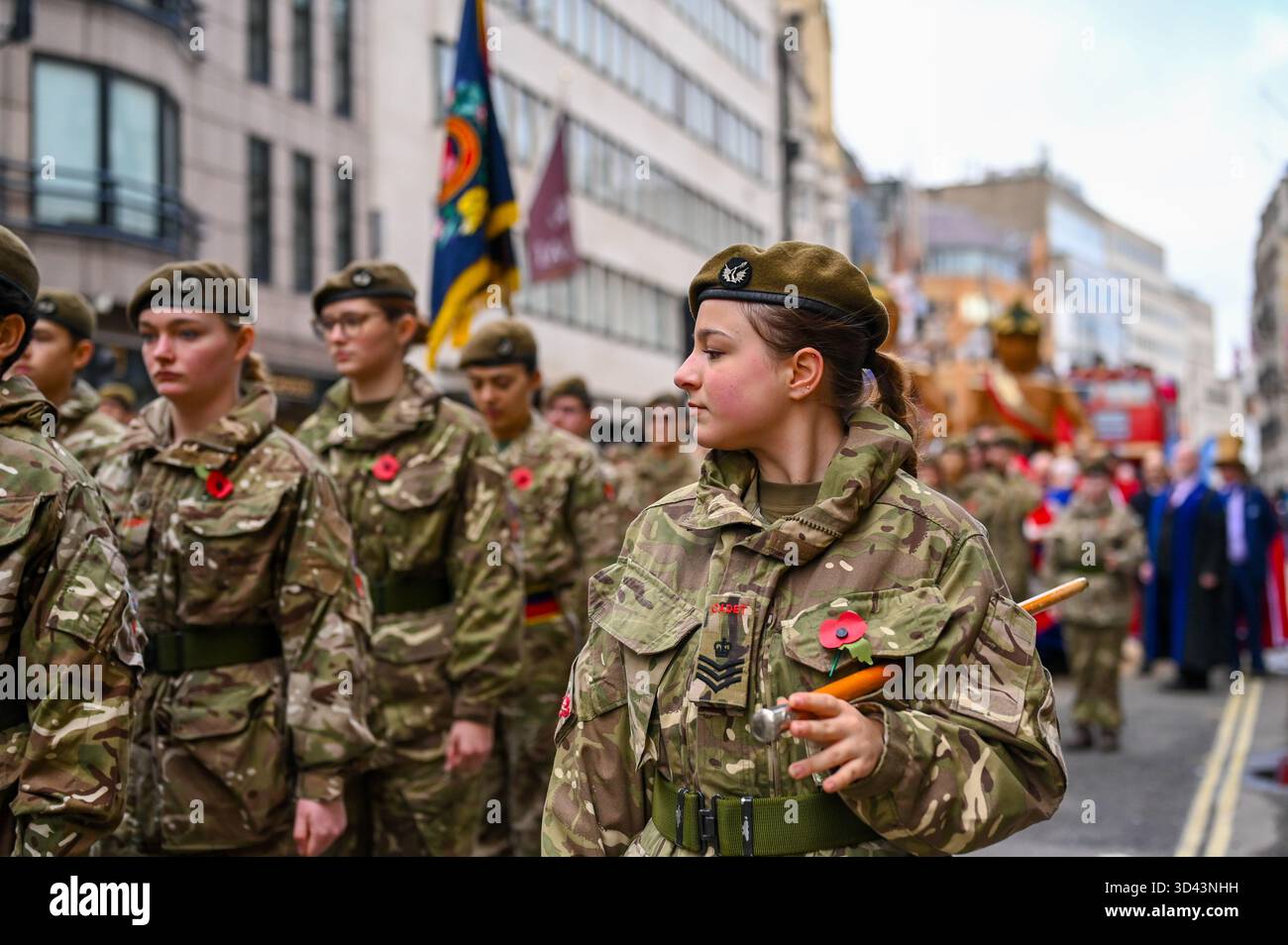 London, United Kingdom. 8 November 2025. Paraders take part in the ...