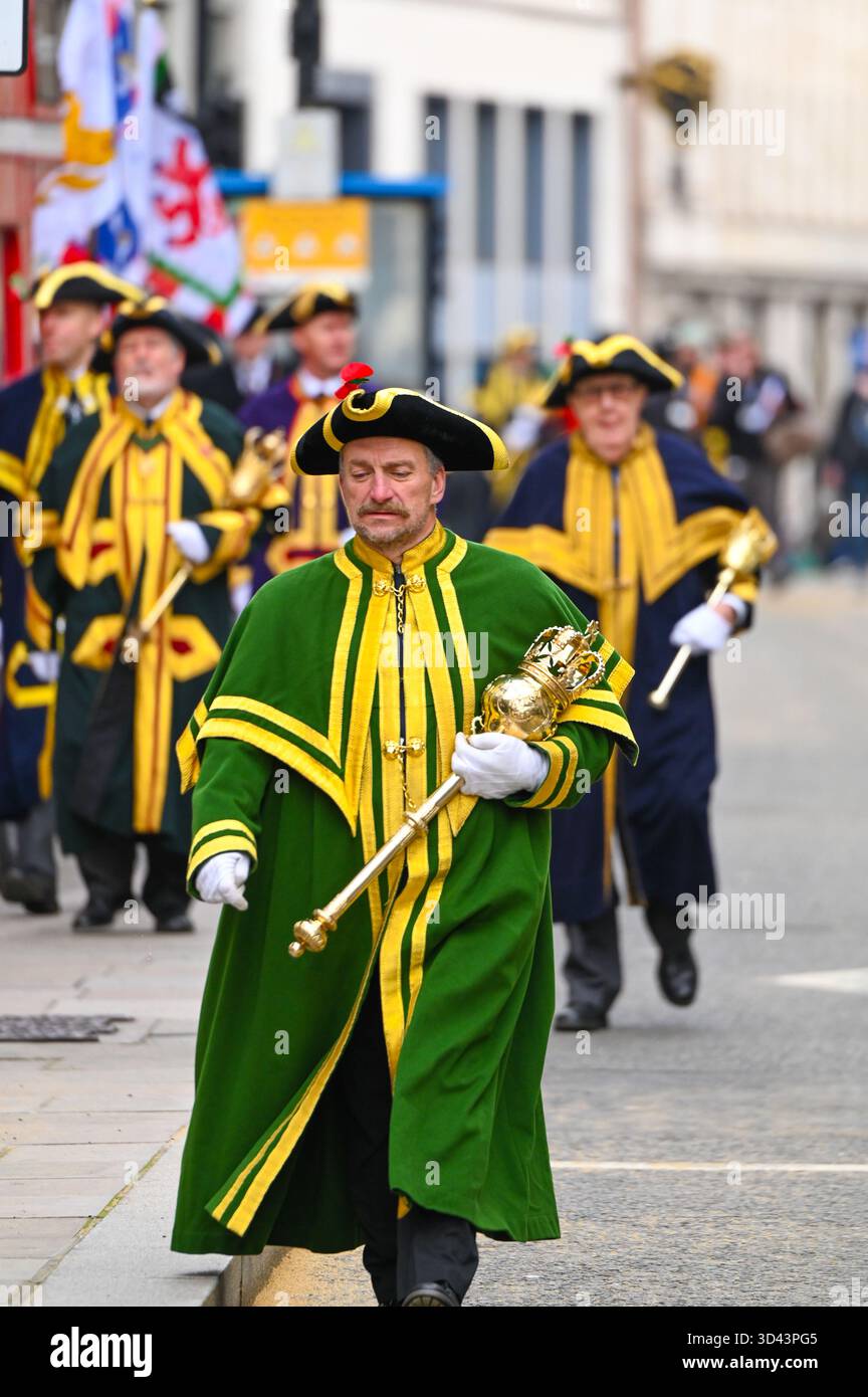 London, United Kingdom. 8 November 2025. Paraders take part in the ...