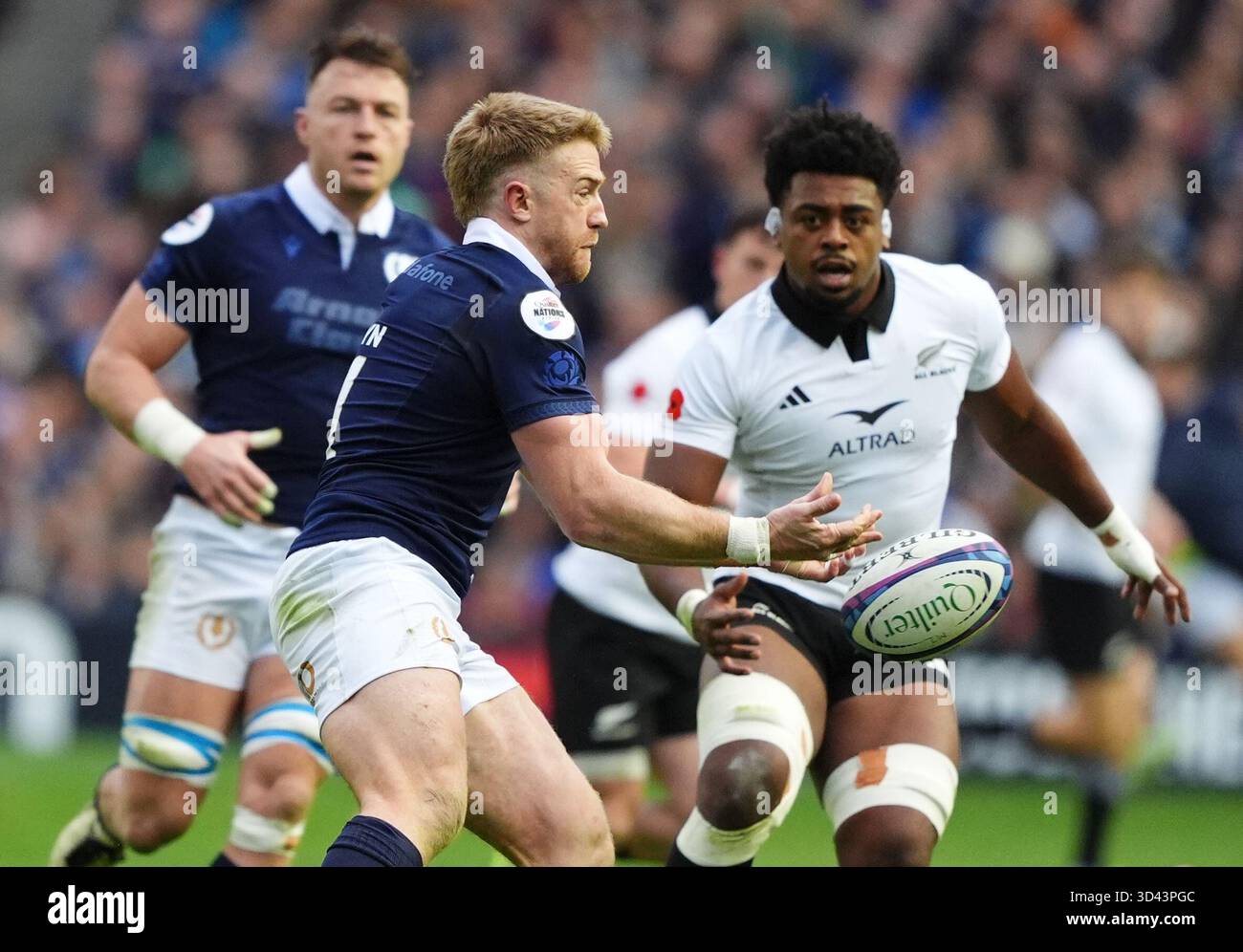 Scotland's Kyle Steyn in action during the Quilter Nations Series match ...