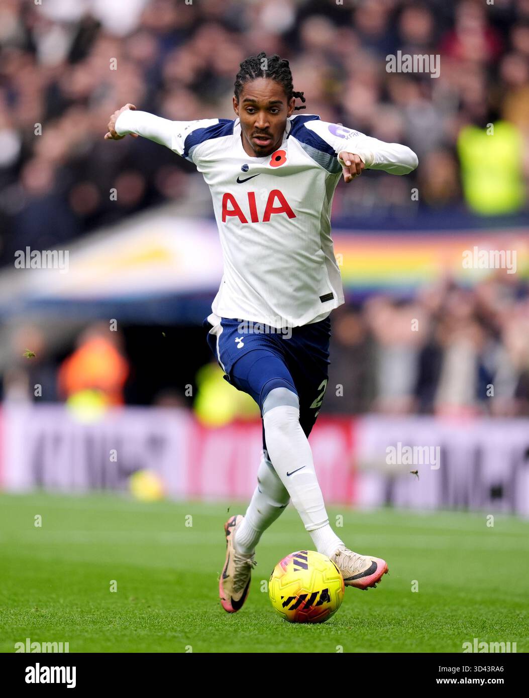 Tottenham Hotspur's Djed Spence during the Premier League match at the ...