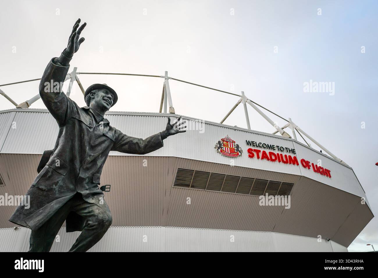 Bob Stokoe statue General View outside the Stadium during the ...