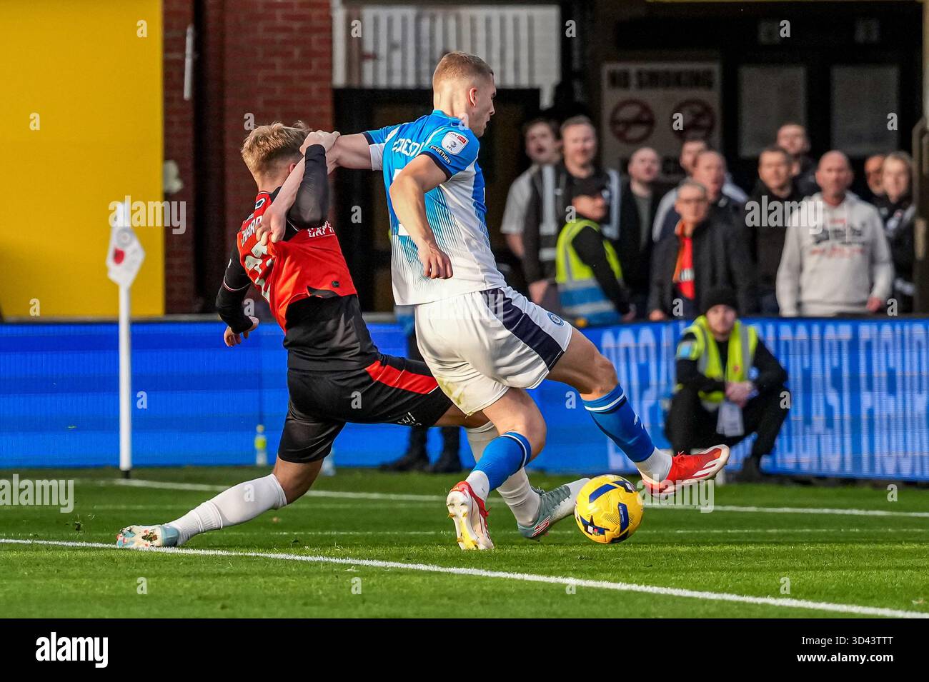GOAL - Jake Richards (27) of Luton Town scores the opening goal during ...