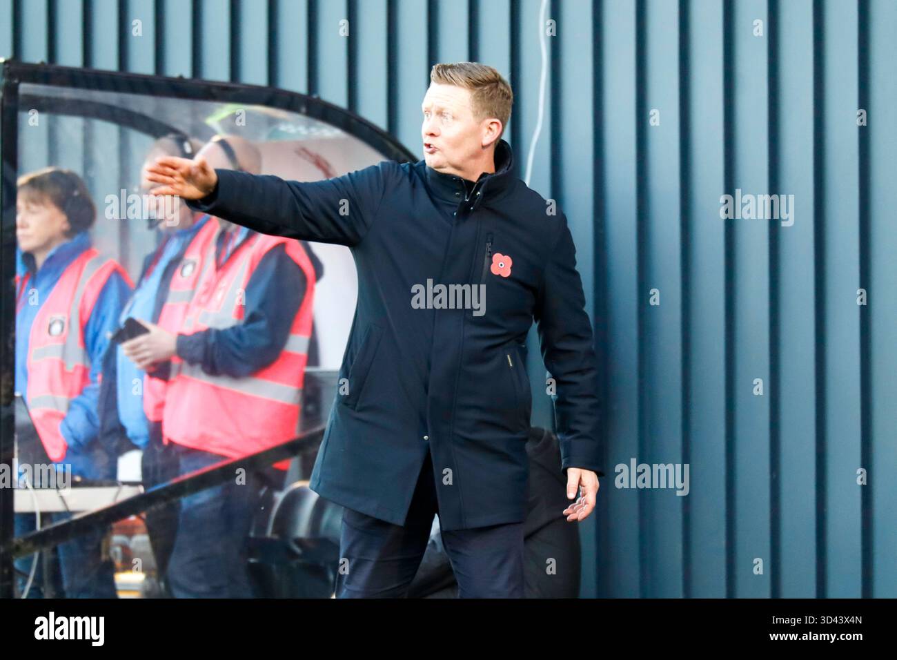 Glasgow, Scotland, UK. 8th of November, 2025. Raith Rover's manager ...