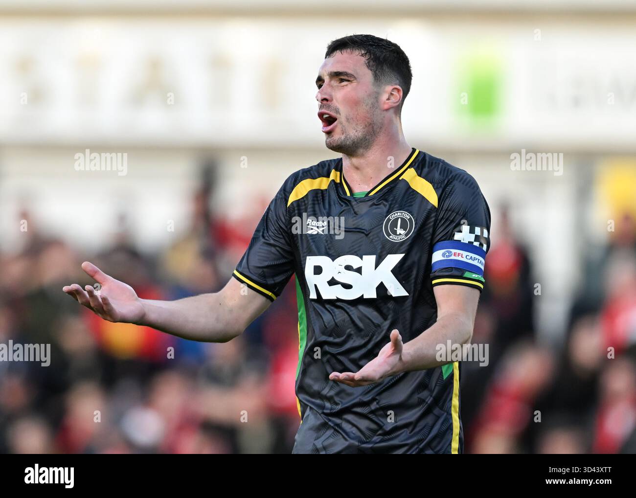 Charlton Athletic's Lloyd Jones reacts during the Sky Bet Championship ...