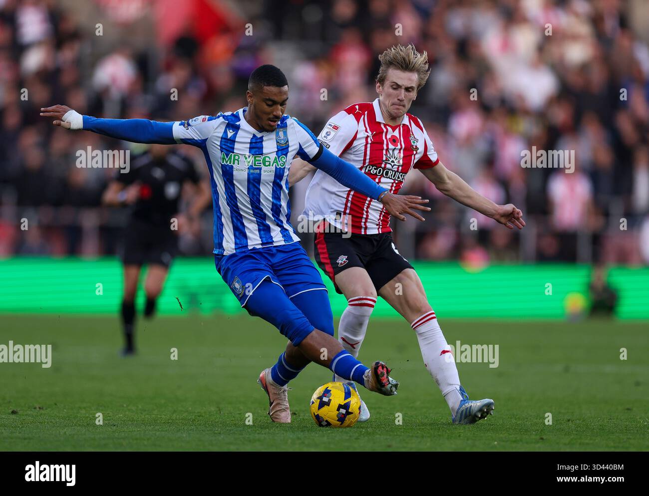 Sheffield Wednesday's Yan Valery and Southampton's Flynn Downes in ...