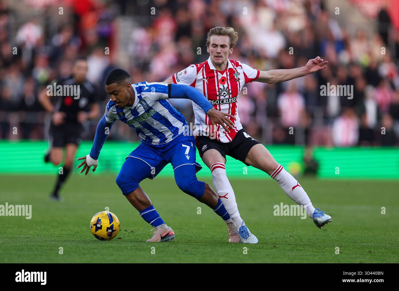 Sheffield Wednesday's Yan Valery and Southampton's Flynn Downes in ...
