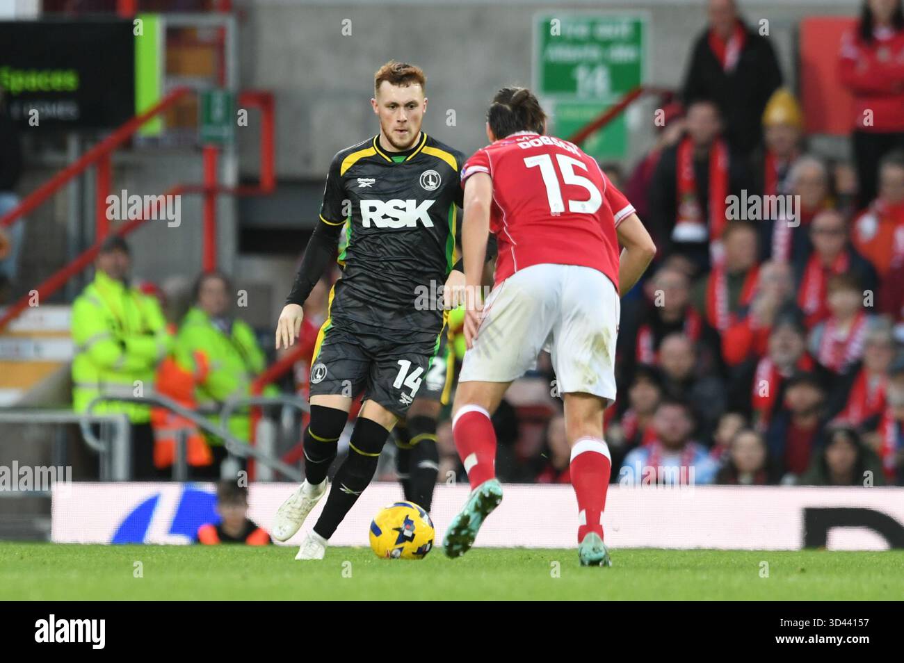 Wrexham, Wales. 8th Nov 2025. Sonny Carey during the Sky Bet EFL ...