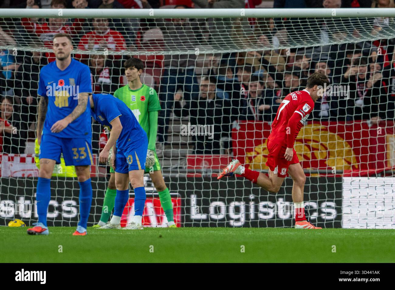 Hayden Hackney of Middlesbrough celebrates after scoring his teams ...