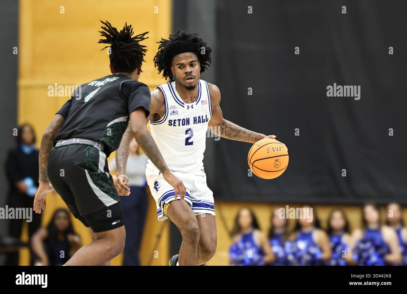 Nov 7, 2025; South Orange, New Jersey, USA; Seton Hall guard Tajuan ...