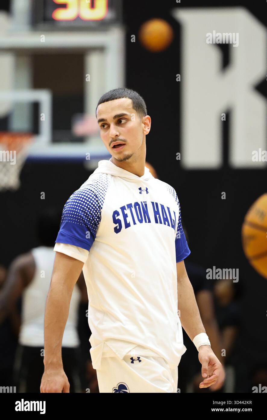 Nov 7, 2025; South Orange, New Jersey, USA; Seton Hall guard David ...
