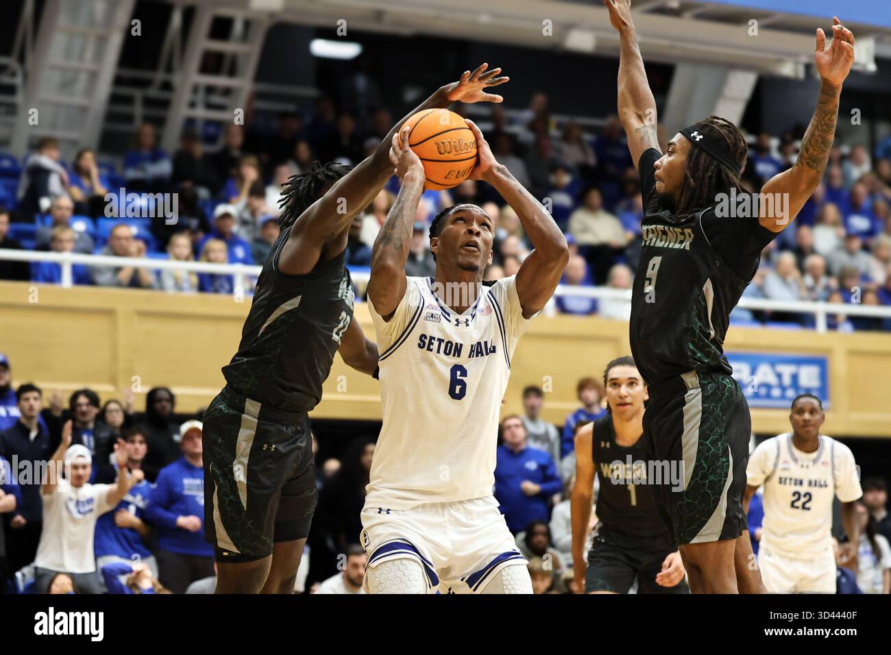 Nov 7, 2025; South Orange, New Jersey, USA; Seton Hall forward Stephon ...