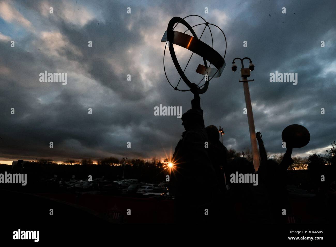 A general view of the remembrance memorial at the Stadium Of Light as ...