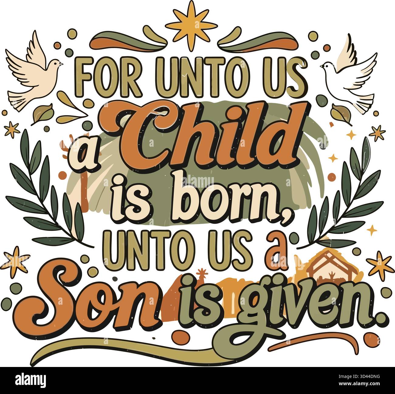 Christmas shirt design lettering Stock Vector Images - Alamy