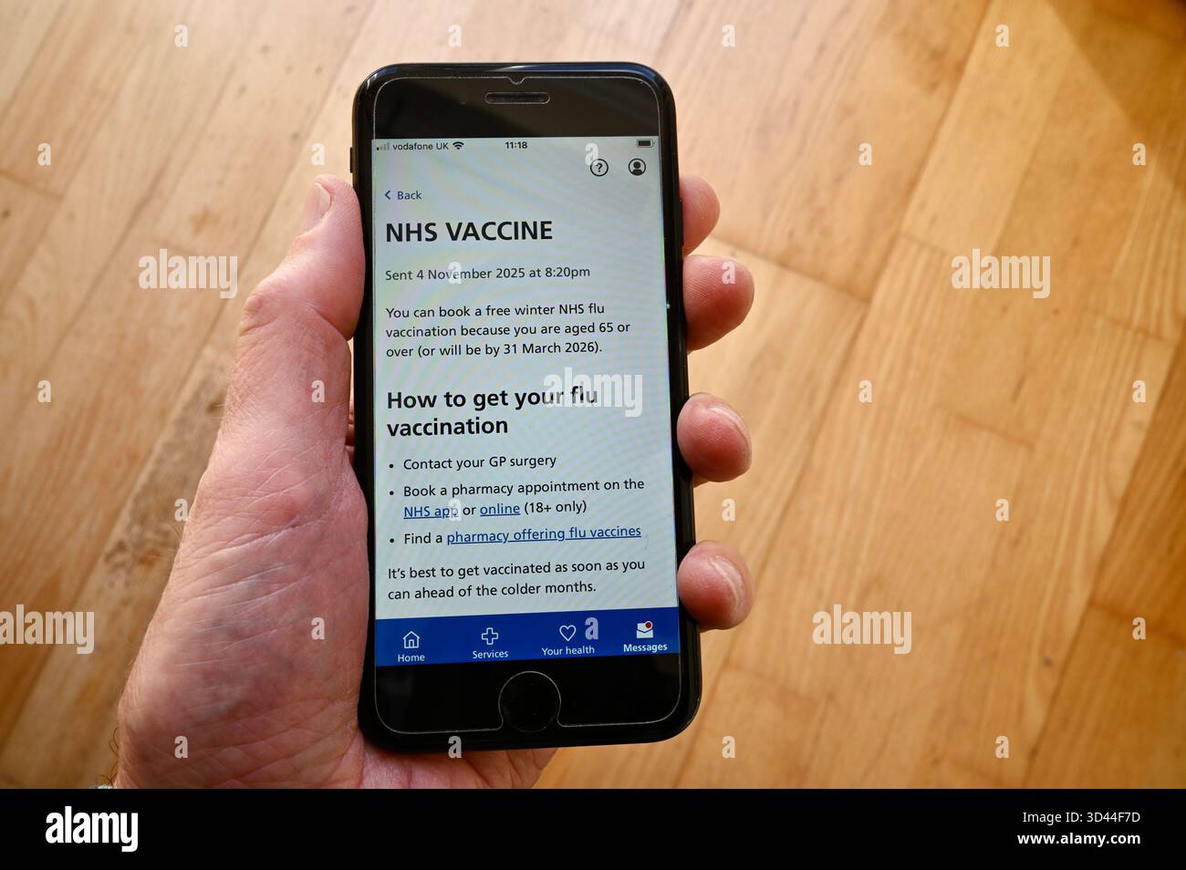 Winter nhs flu vaccination hi-res stock photography and images - Alamy