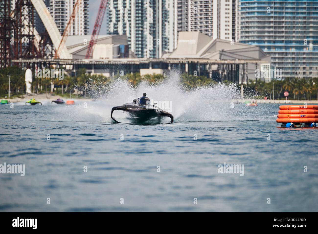 Miami, FL, USA. November 8, 2025. Fans, Boats, Celebrities during E1 ...