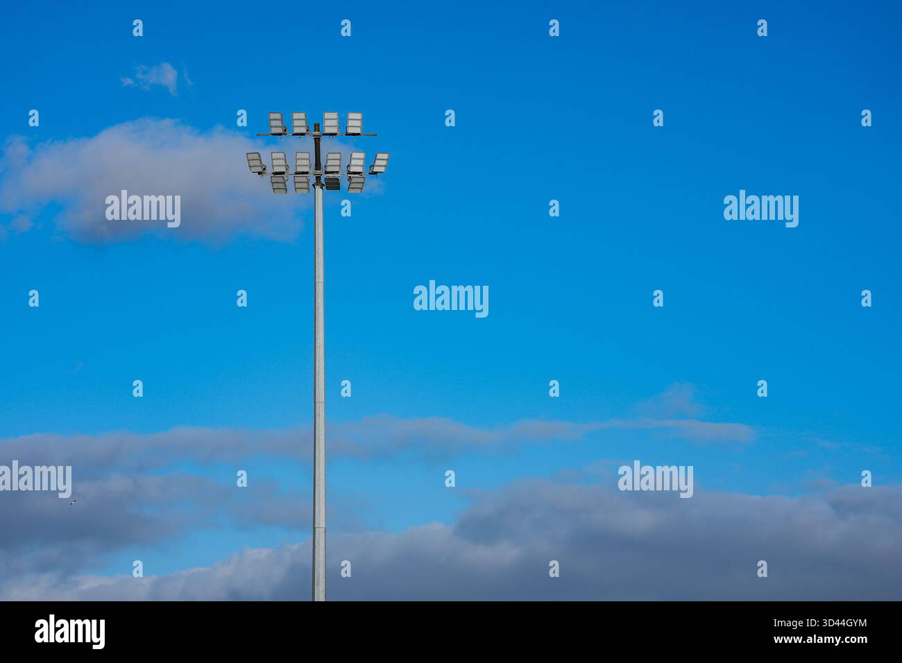 General view of flood lights ahead of the Sky Bet League 1 match ...