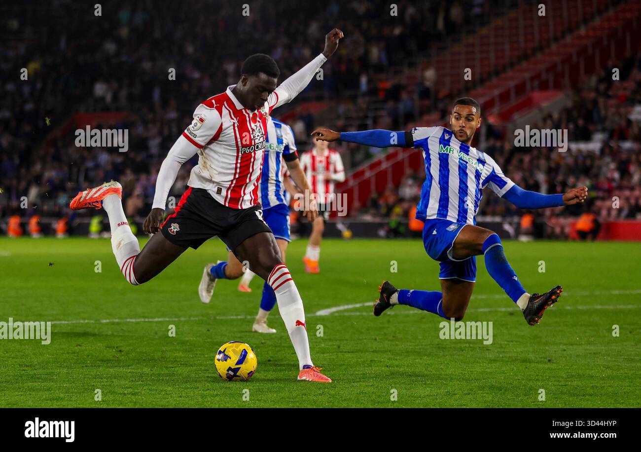 Southampton's Joshua Quarshie in action during the Sky Bet Championship ...