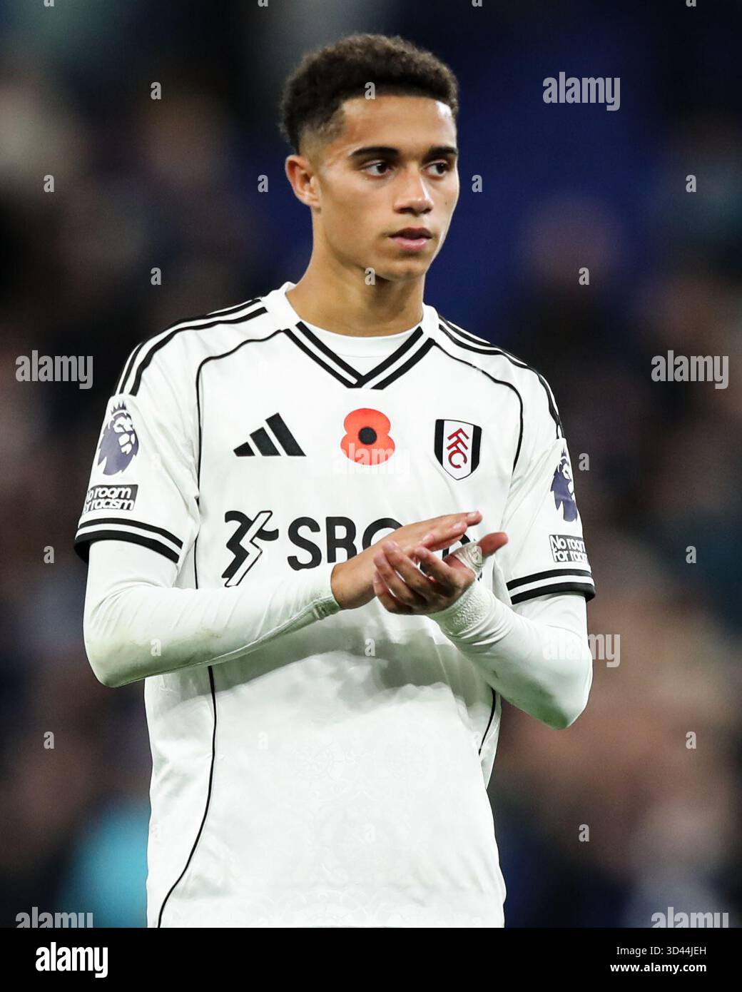 Joshua King of Fulham claps fans after 2-0 loss the Premier League ...