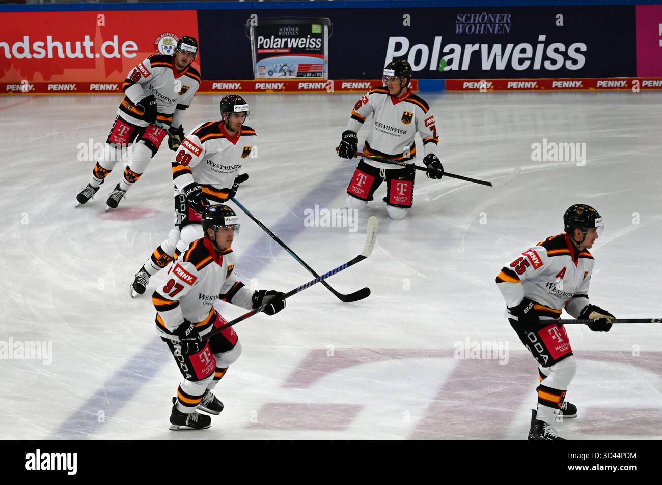 08 November 2025, Bavaria, Landshut: Ice hockey: Germany Cup, Germany ...
