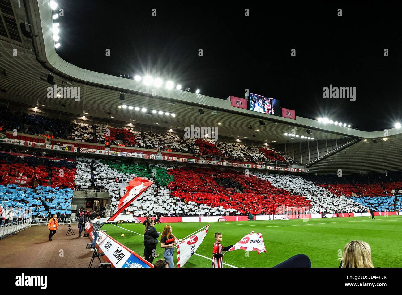 The Remembrance Day display at the Stadium Of Light during the Premier ...