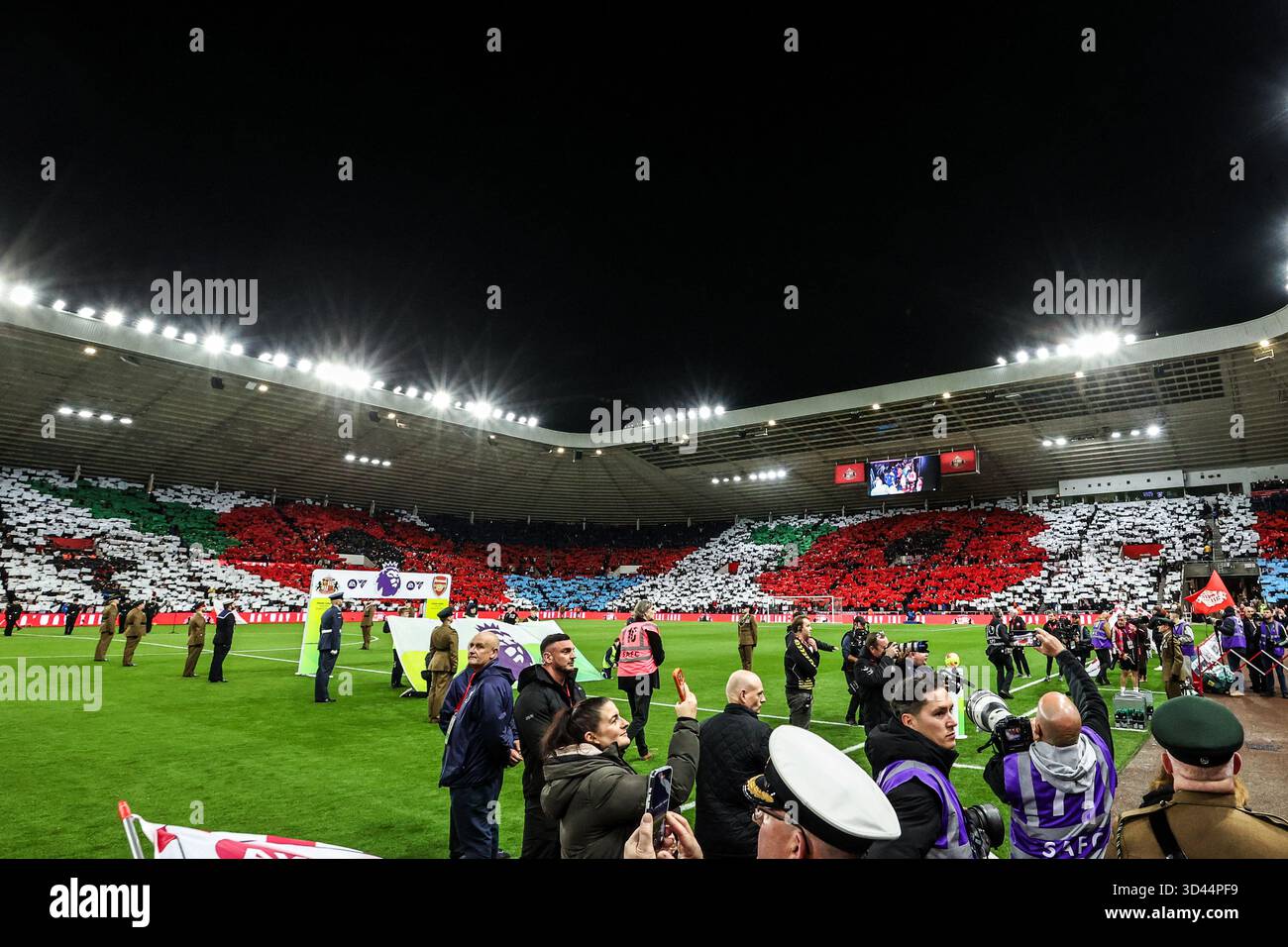 The Remembrance Day display at the Stadium Of Light during the Premier ...