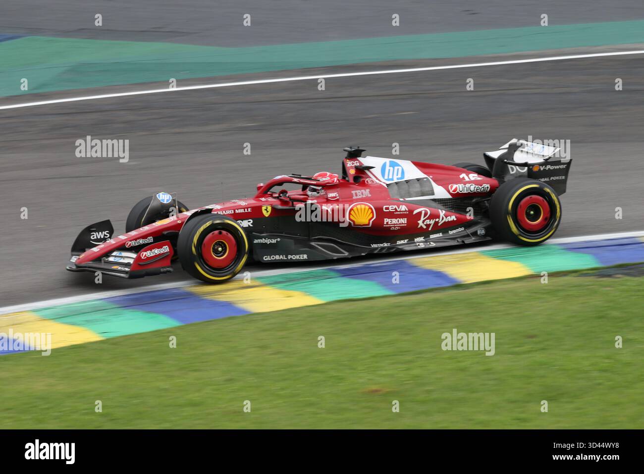 Sao Paulo, BRA. 08/11/2025. Charles Leclerc of Monaco driving the (16 ...