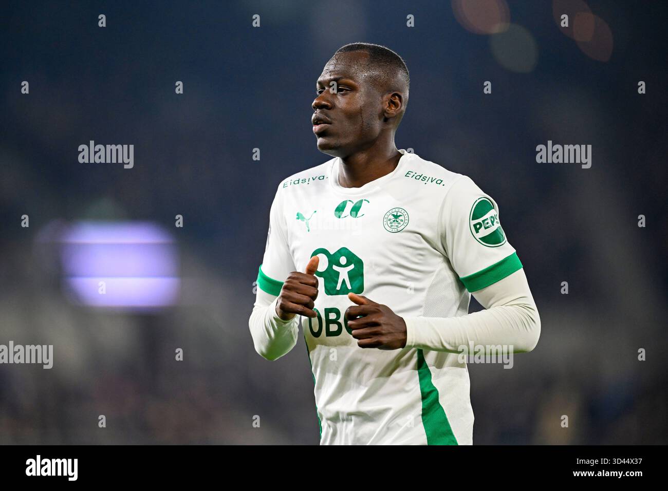Stavanger 20251108. HamKam's Moses Mawa during the elite football match ...