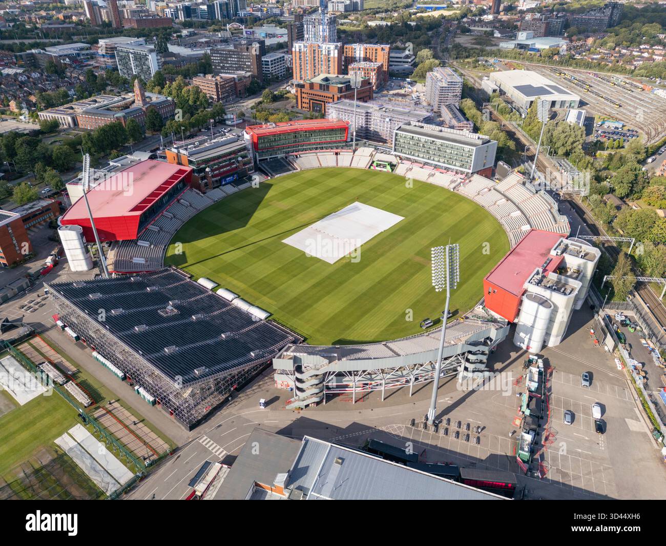 Aerial view of the Old Trafford Cricket Ground, Old Trafford ...