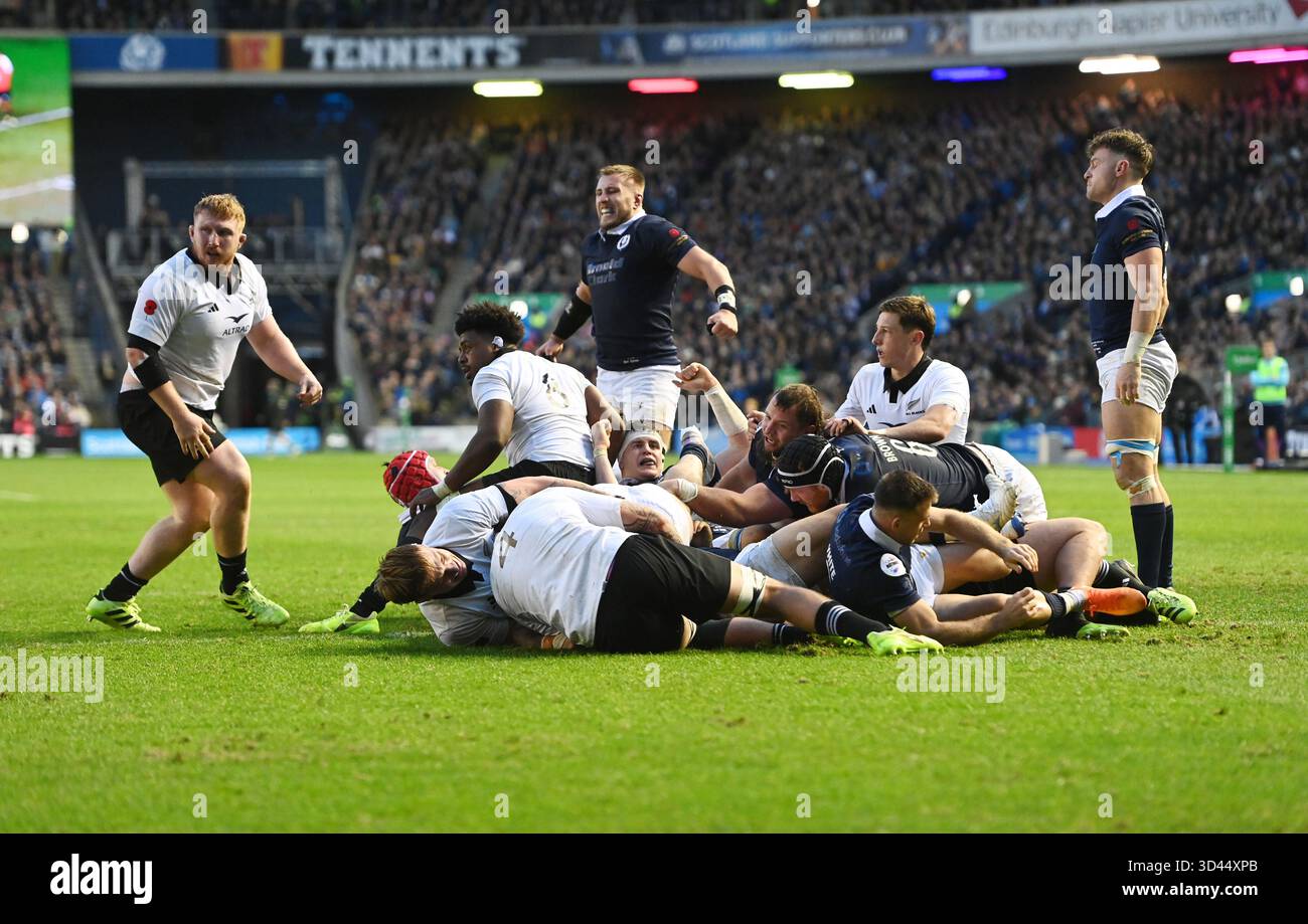 Scottish Gas Murrayfield Edinburgh.Scotland.UK. 8/11/25 Scotland v New ...