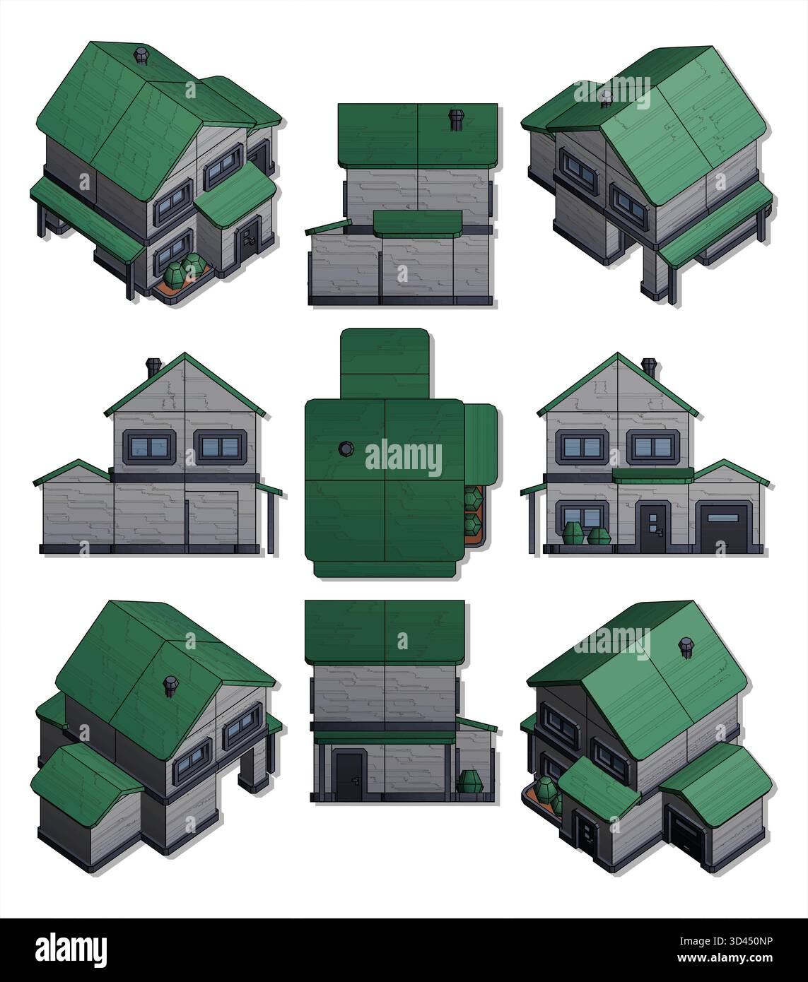 Papercraft city Stock Vector Images - Alamy