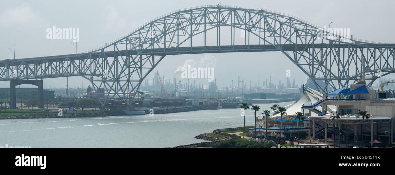 Old Harbour Bridge in Corpus Christi Stock Photo - Alamy