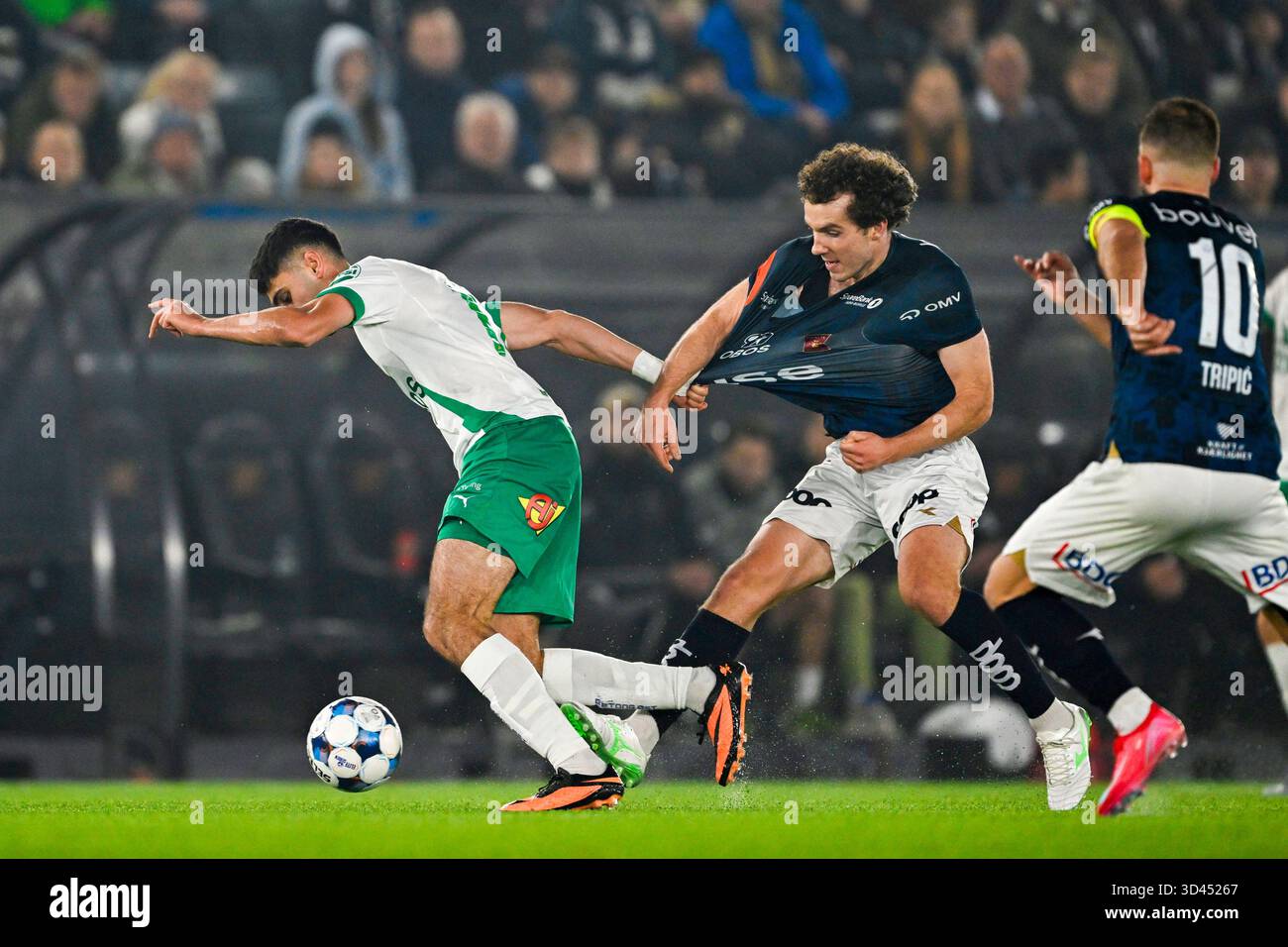 Stavanger 20251108. Vikings Joe Bell during the elite series football ...