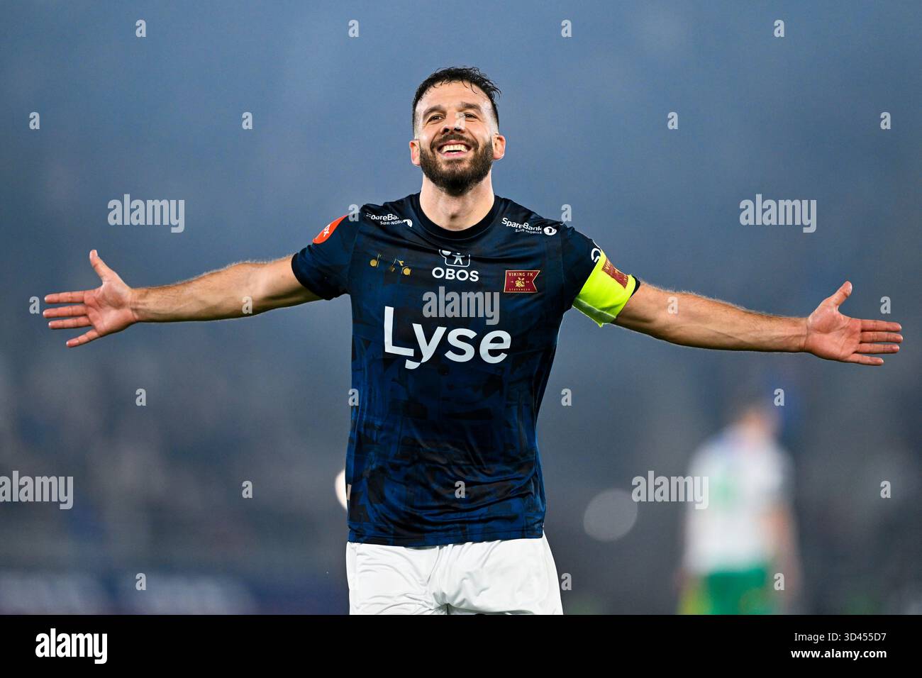 Stavanger 20251108. Vikings Zlatko Tripic scores the 3-0 goal during ...
