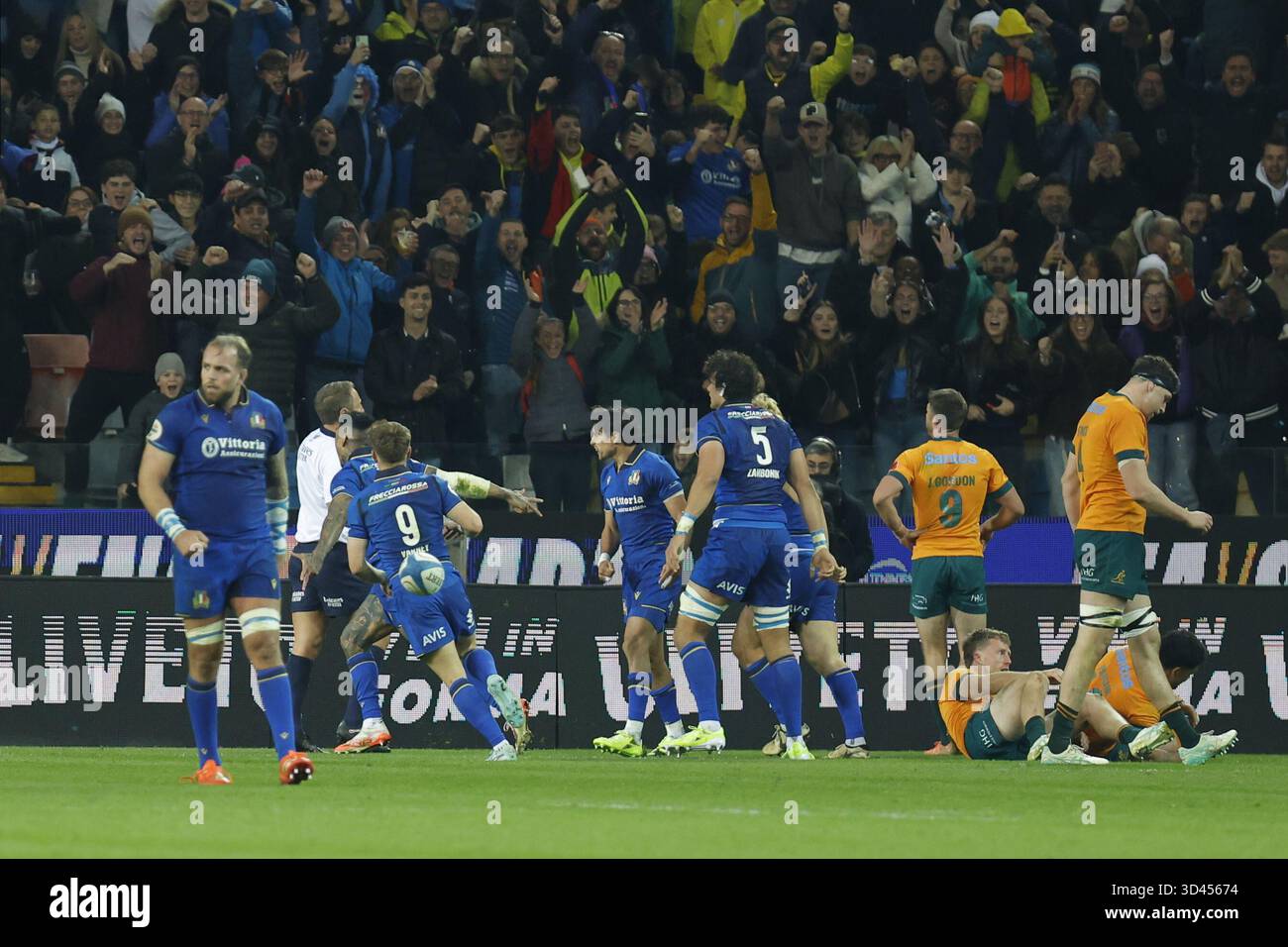 Italia's MONTY IOANE during the Quilter Nations Series match between ...