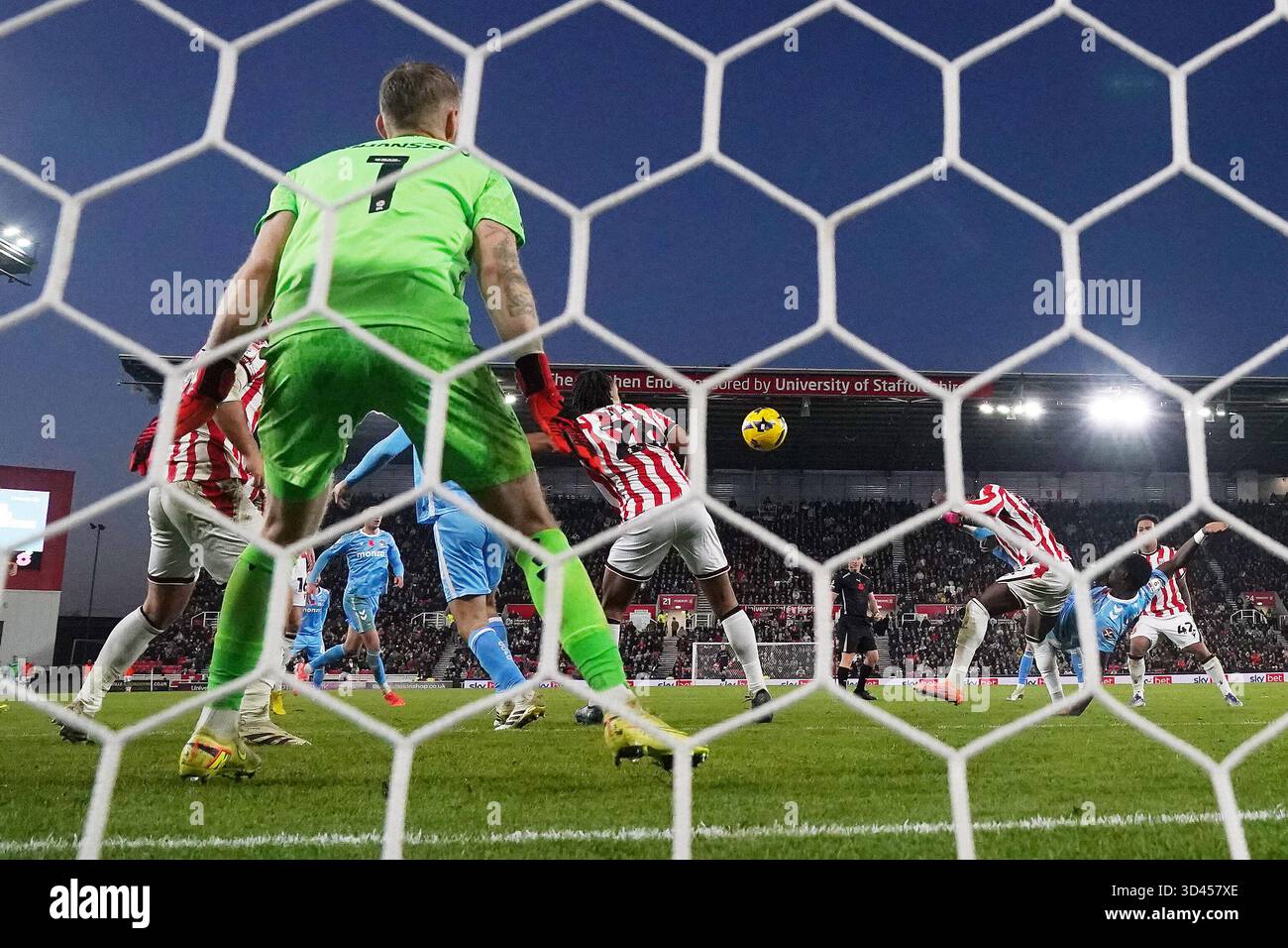 Coventry City's Ephron Mason-Clark scores their side's first goal ...