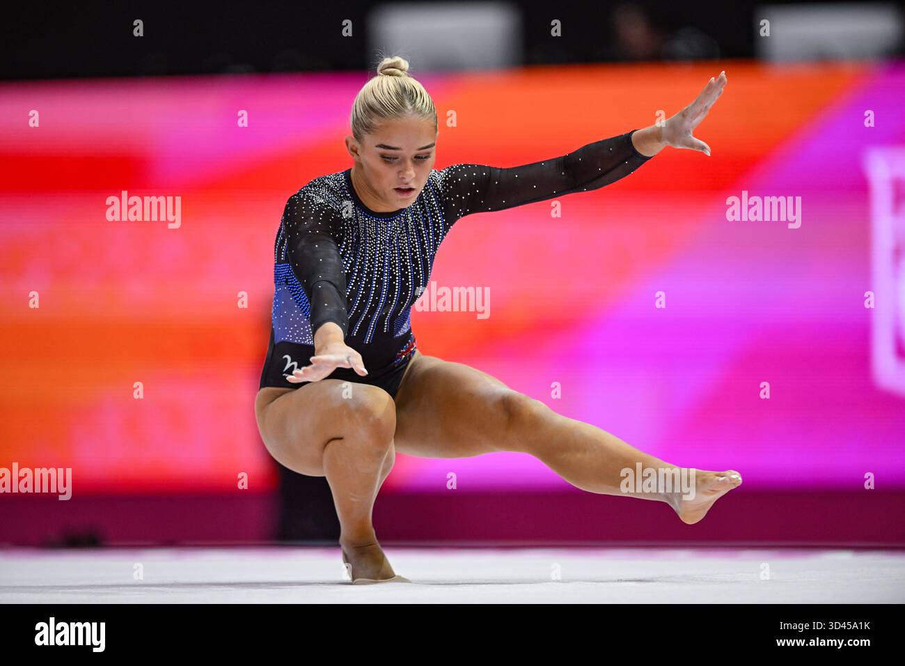 October 23, 2025, Jakarta, Indonesia: RUBY EVANS competes on the floor ...