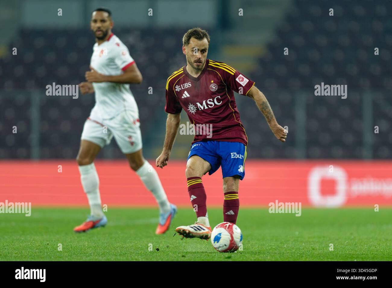 Timothe Cognat (8 Servette FC) passes the ball during the Brack Super ...