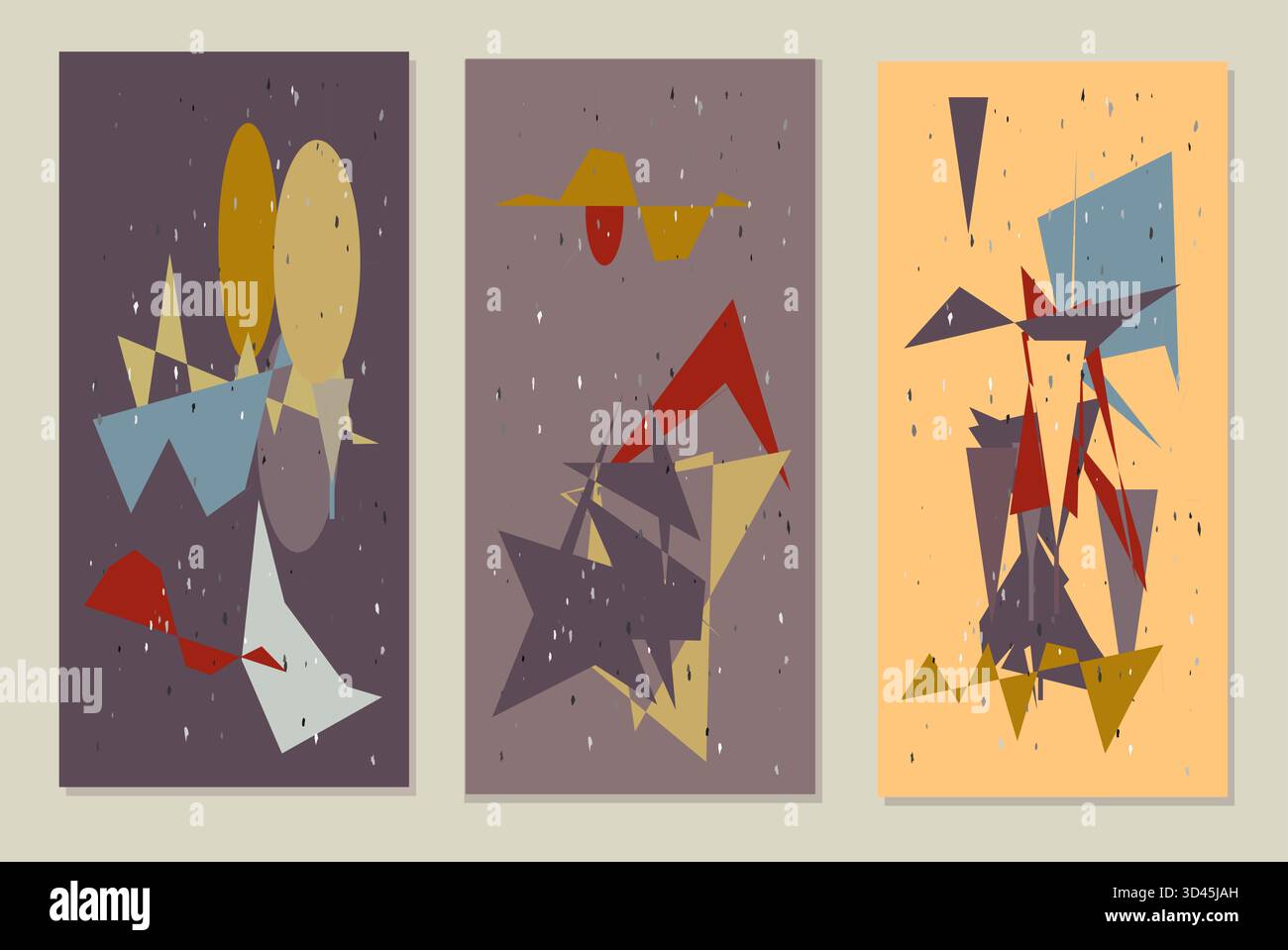 Star motifs wall art Stock Vector Images - Alamy