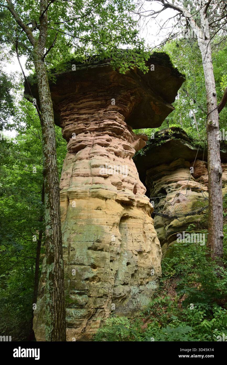 Stand Rock in Wisconsin Dells Stock Photo - Alamy