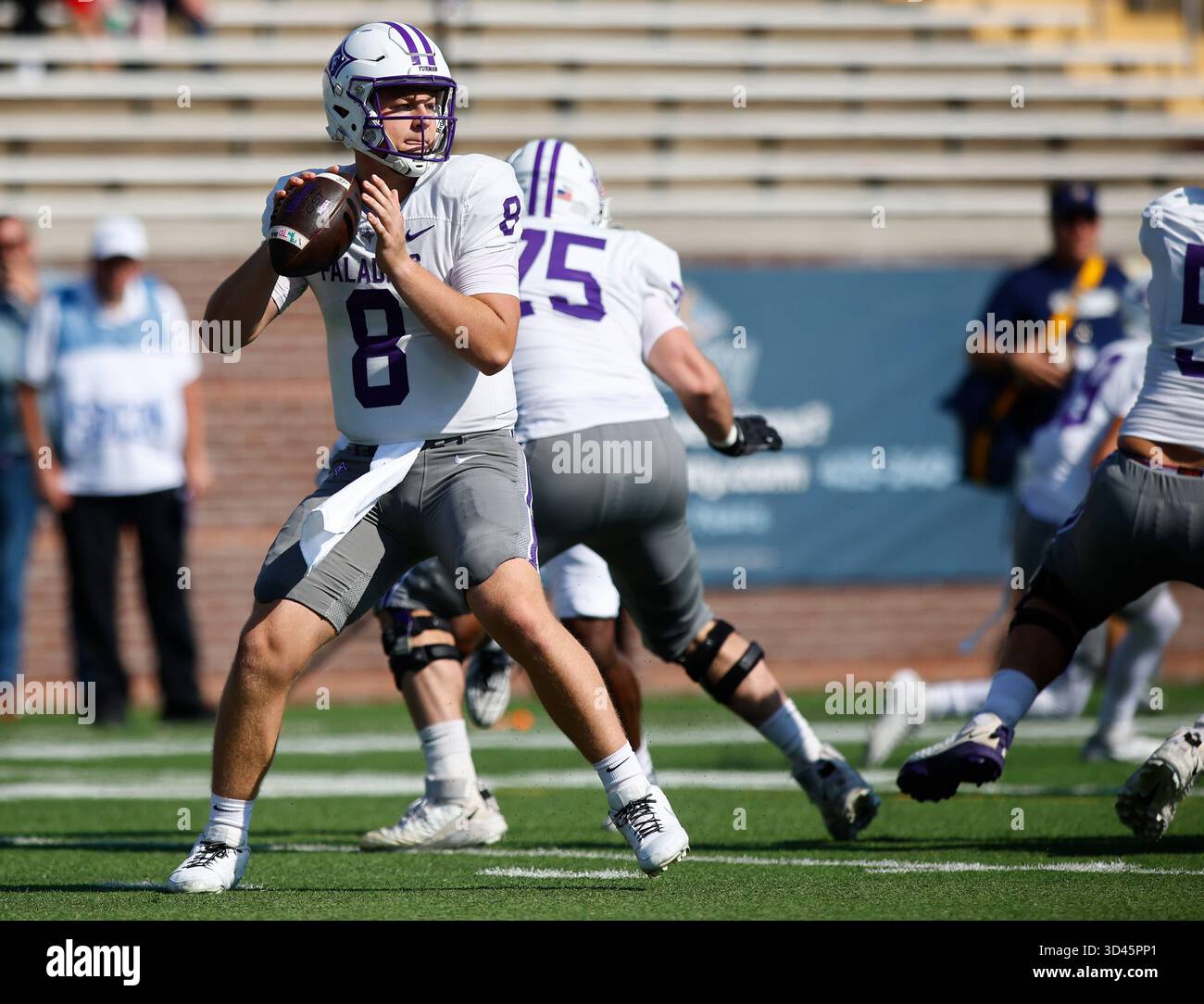 CHATTANOOGA, TN - NOVEMBER 08: Furman Paladins quarterback Trey Hedden ...