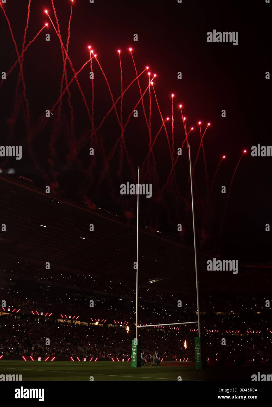 London, UK. 8th November 2025. Fireworks go off before kick off of the ...