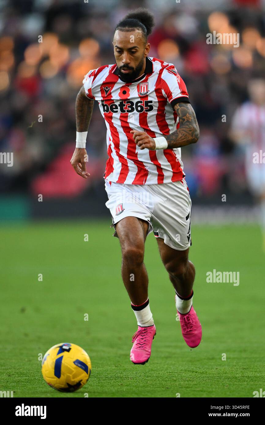 Sorba Thomas of Stoke City in action during the Sky Bet Championship ...