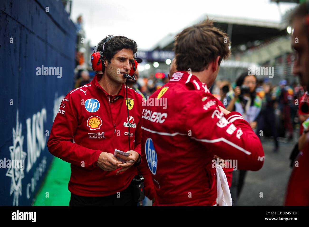 BOZZI Bryan, Engineer of LECLERC Charles (mco), Scuderia Ferrari SF-25 ...