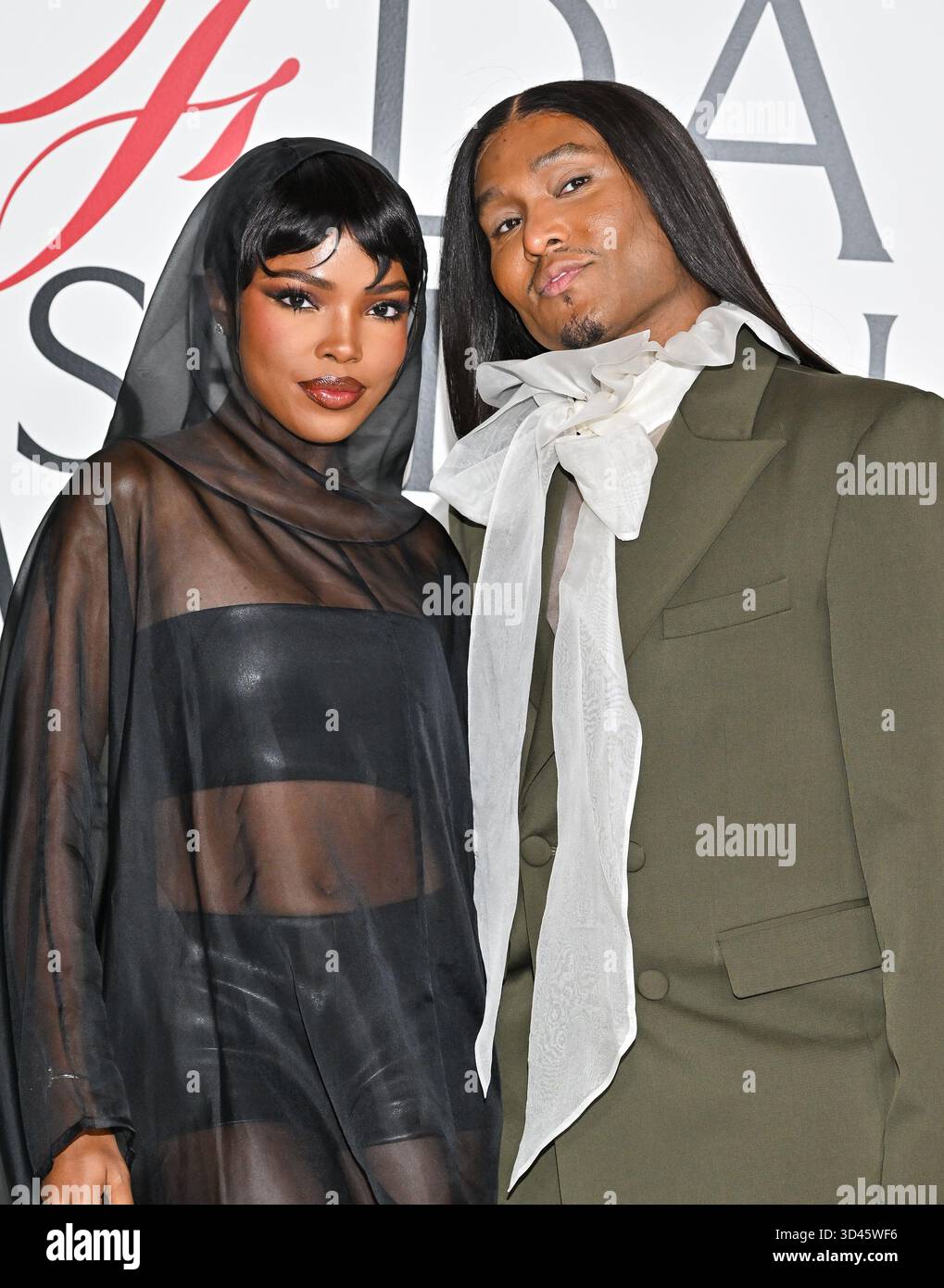 Ryan Destiny, left, and Law Roach attend the CFDA Fashion Awards ...