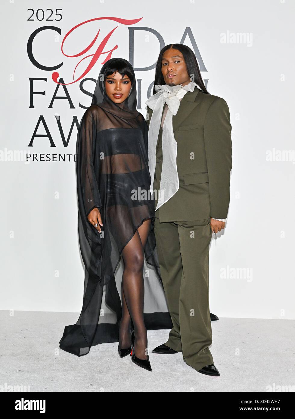 Ryan Destiny, left, and Law Roach attend the CFDA Fashion Awards ...